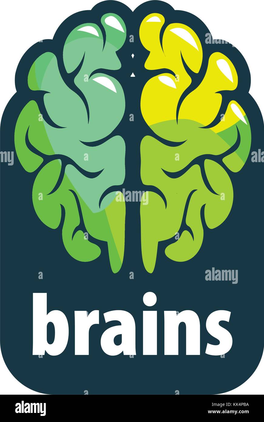 Vector brain logo Immagini Vettoriali Stock - Alamy