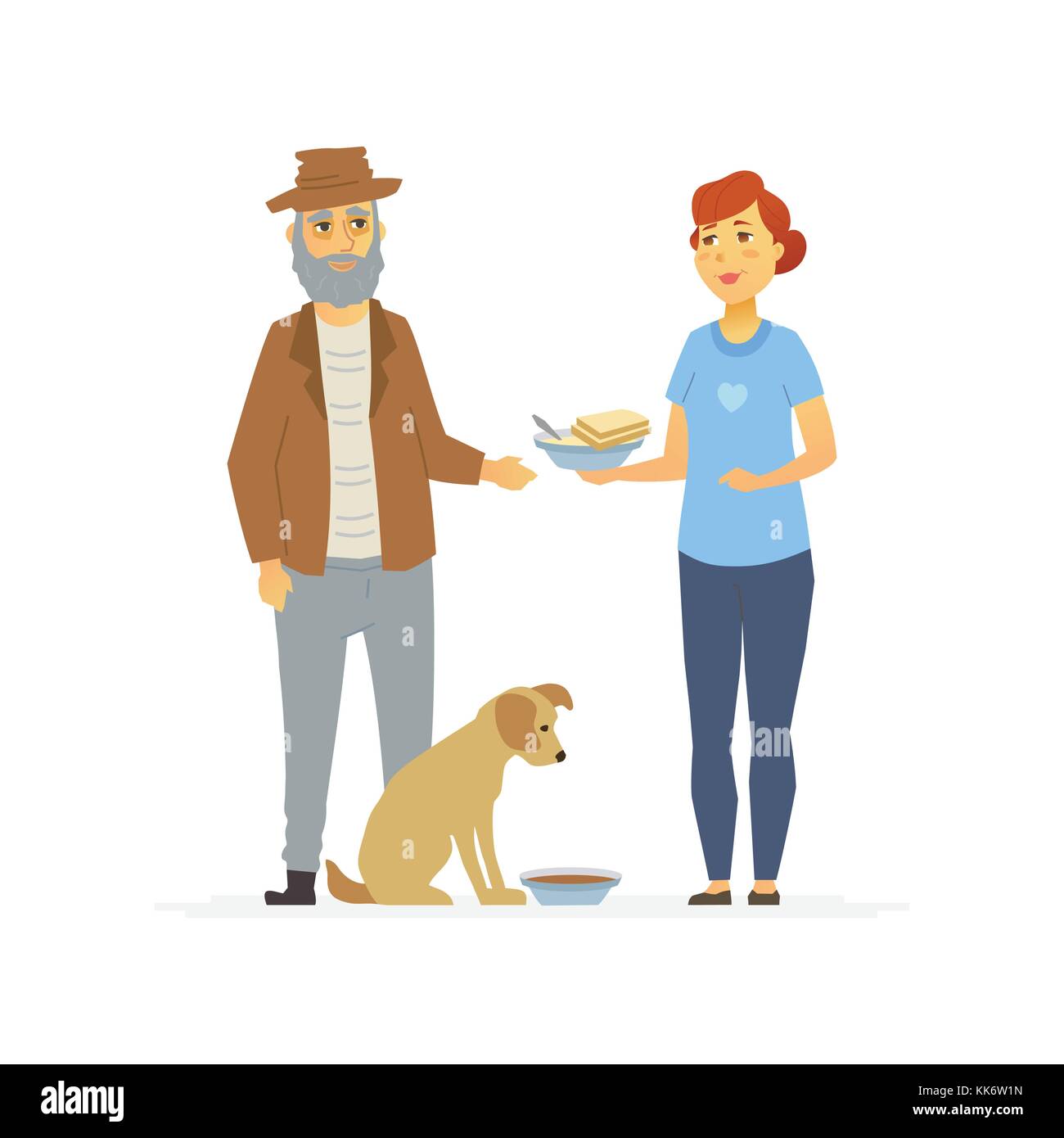 Senior cane cartoon illustration Immagini Vettoriali Stock - Alamy