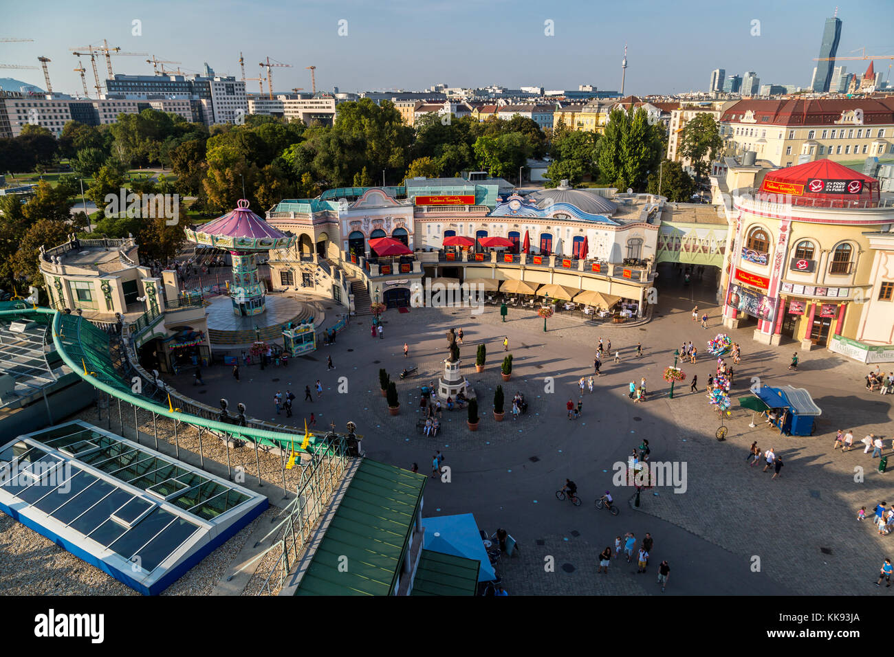 VIENNA, Austria - 11 settembre 2016 : vista aerea dalla storica ruota ...