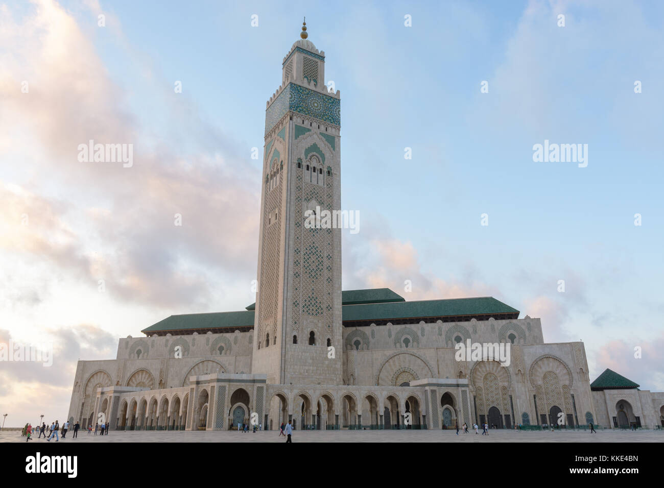 Moschea di Hassan II a Casablanca in Marocco Foto stock - Alamy