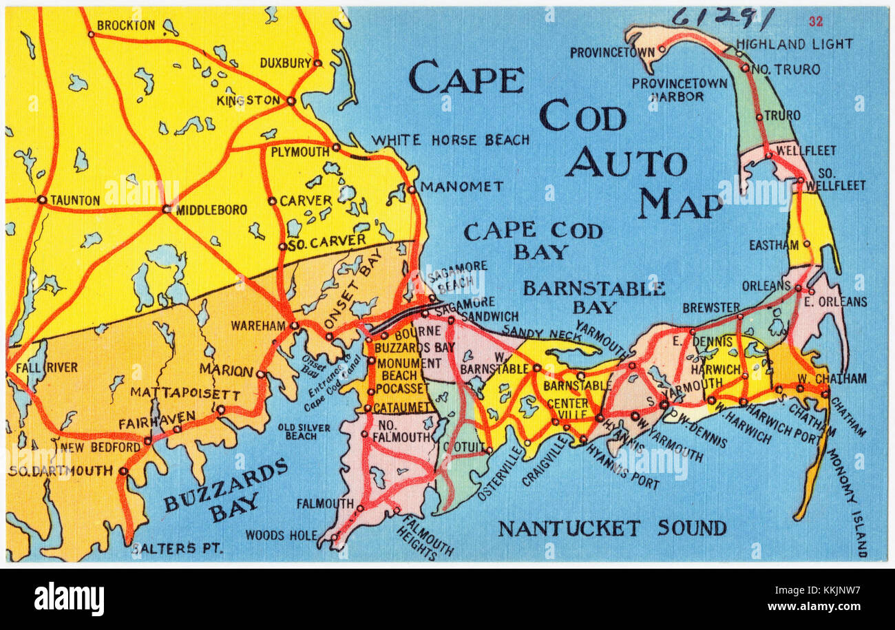 Mappa di capo cod immagini e fotografie stock ad alta risoluzione - Alamy