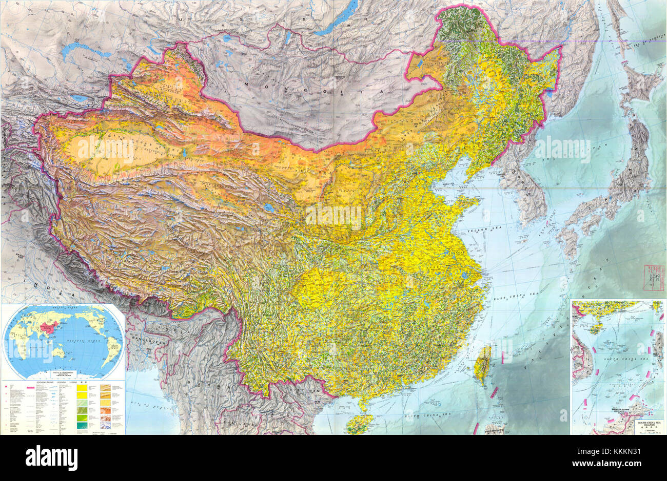 Oriente cartina con confini cinesi immagini e fotografie stock ad alta ...