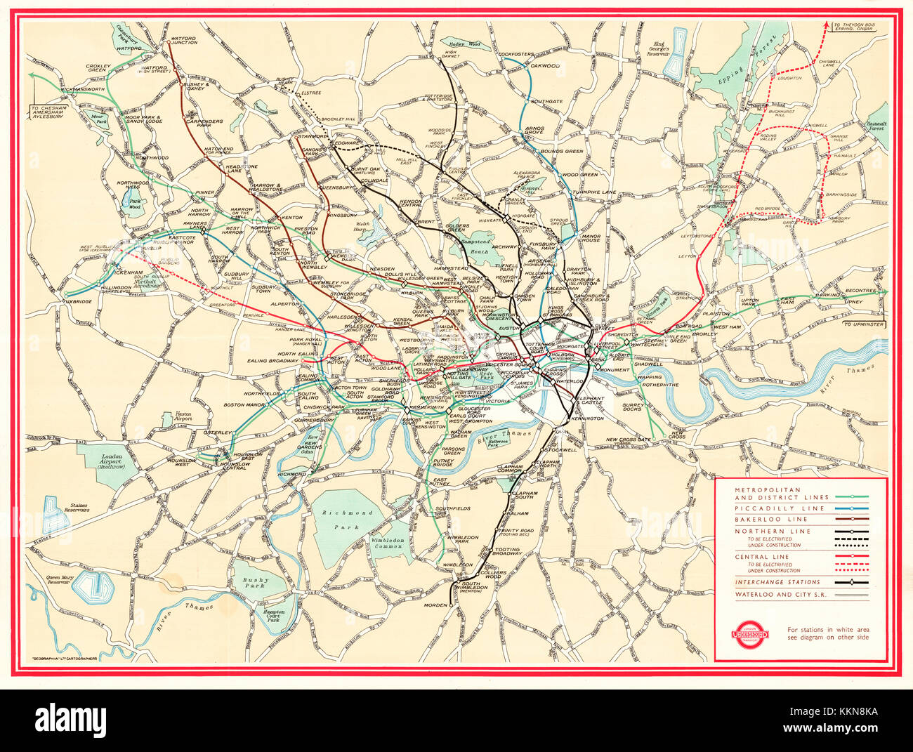 Mappa di londra del nord immagini e fotografie stock ad alta ...