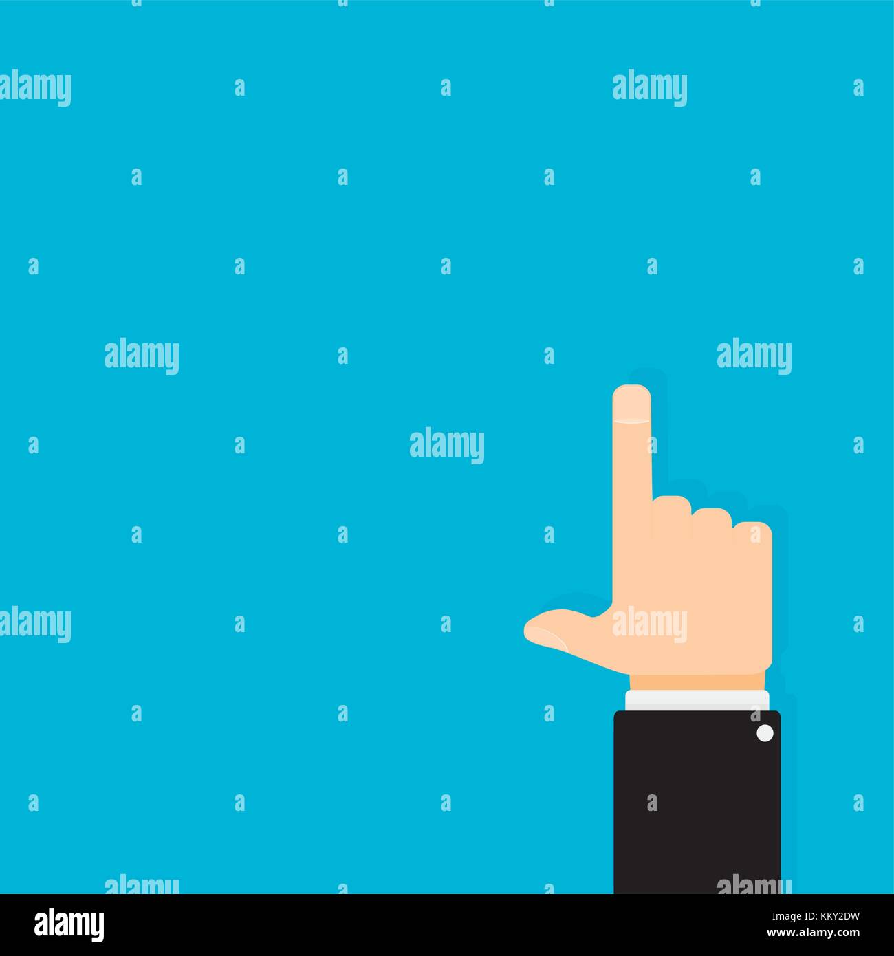 Finger pointing up vintage Immagini Vettoriali Stock - Alamy
