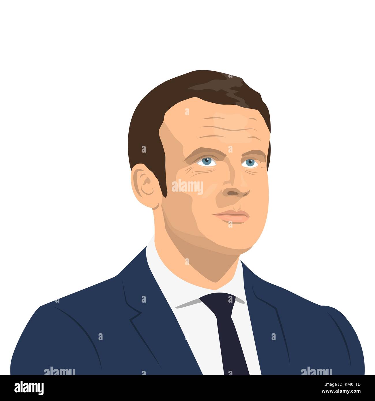 Presidente francese emmanuel macron Immagini Vettoriali Stock - Alamy