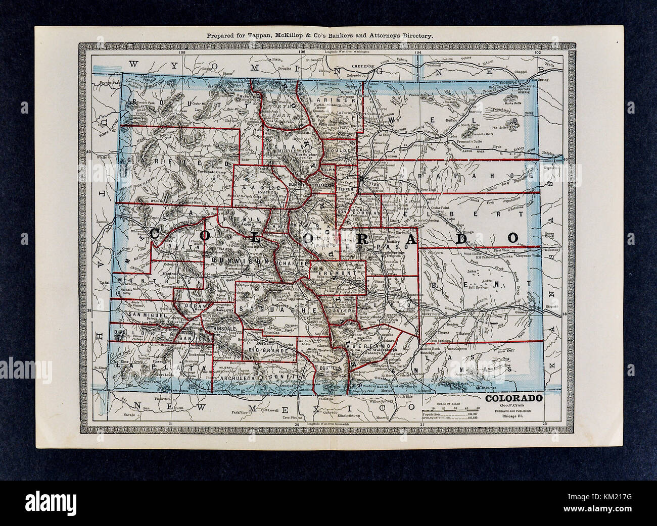 Mappa colorado immagini e fotografie stock ad alta risoluzione - Alamy