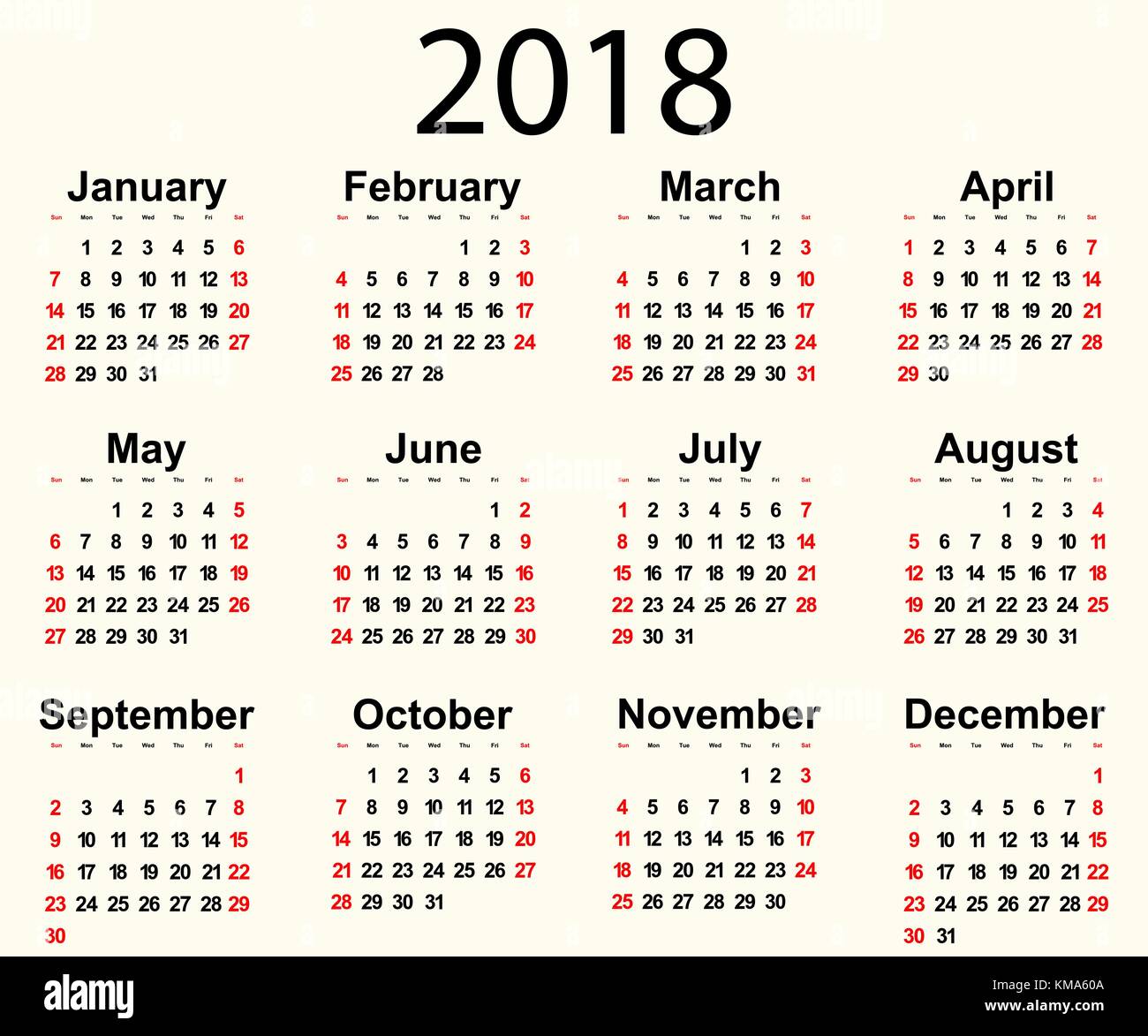 Foglia del calendario Immagini Vettoriali Stock - Alamy