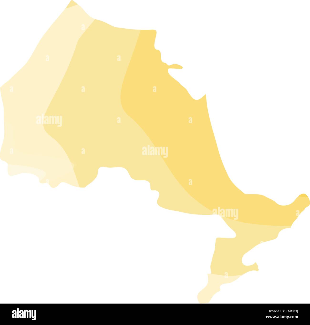 Mapa político de ontario Immagini Vettoriali Stock - Alamy