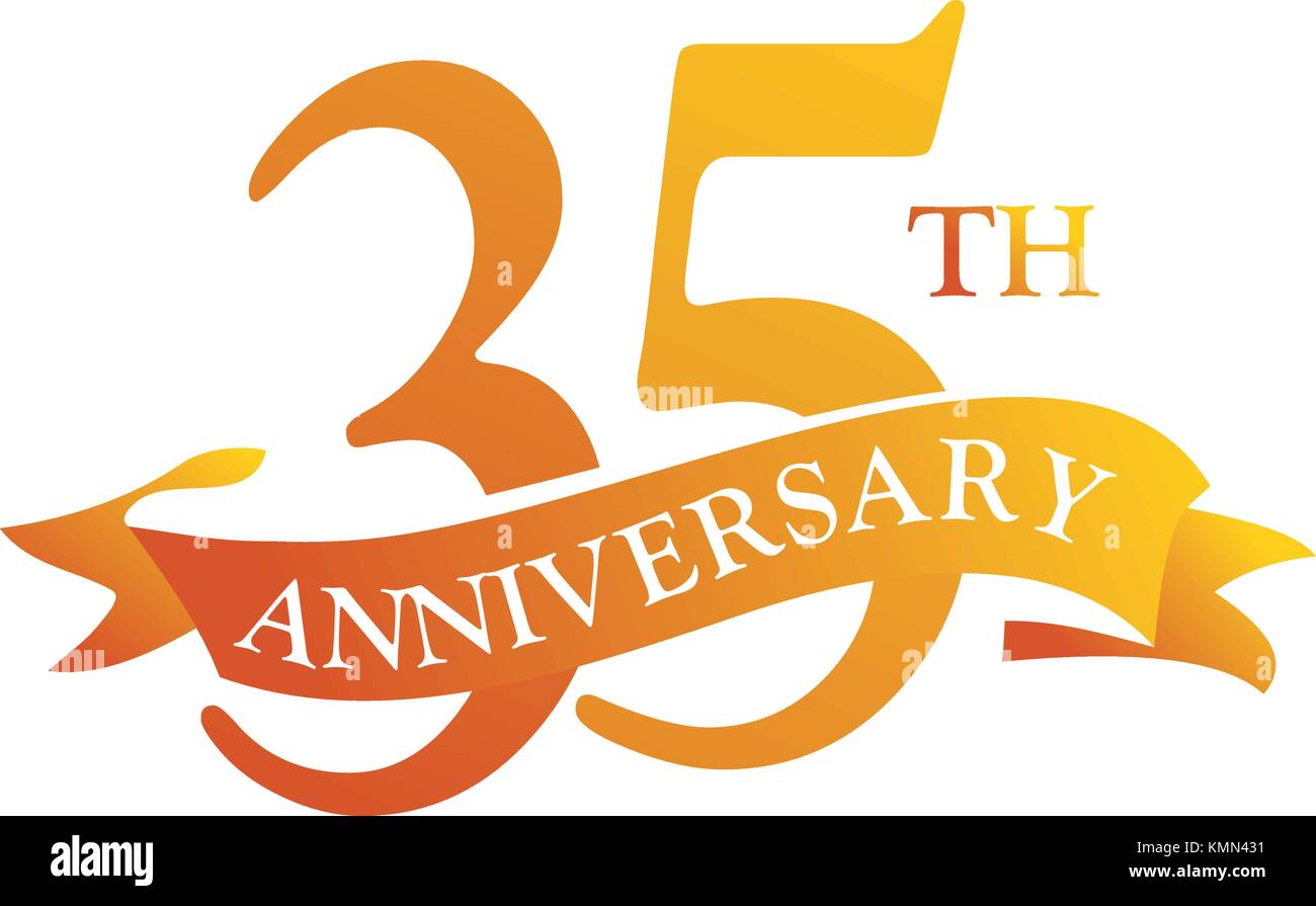 35 compleanno logo Immagini Vettoriali Stock - Alamy