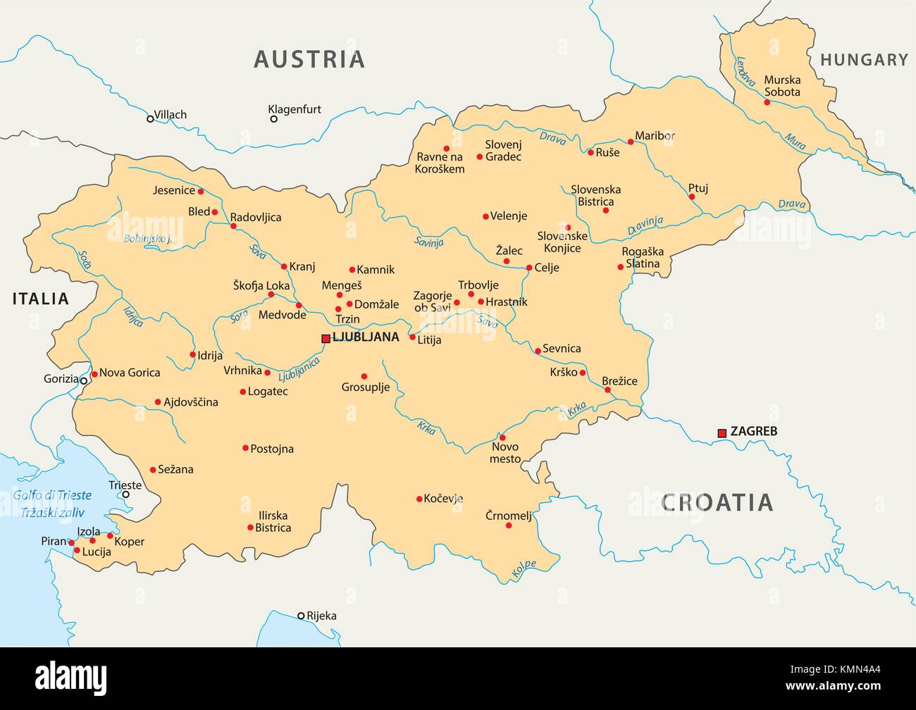 Mappa Della Slovenia Cartina Della Slovenia Mappa Della Slovenia Cartina Della Slovenia