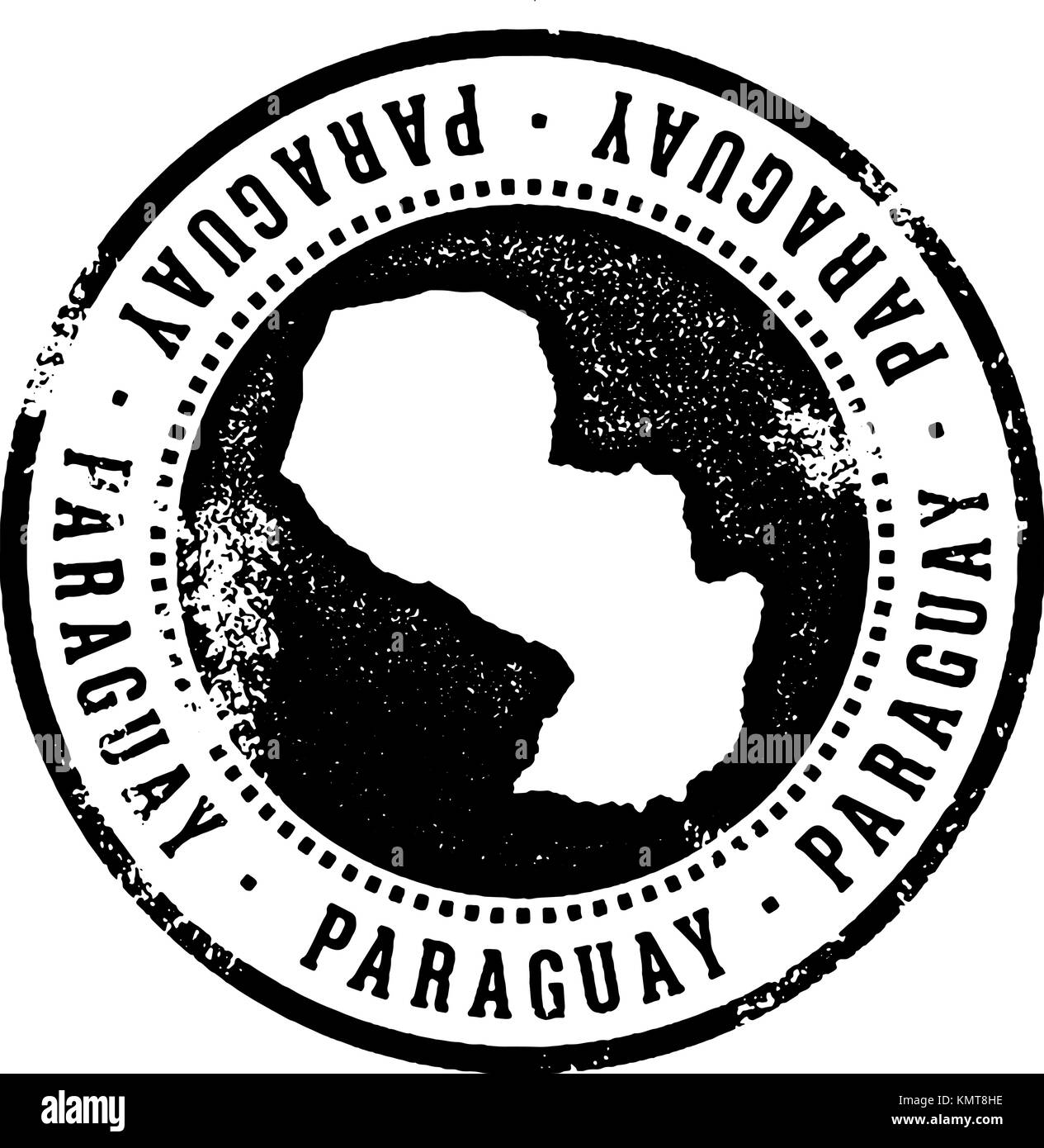 Mappa vintage del paraguay Immagini Vettoriali Stock - Alamy