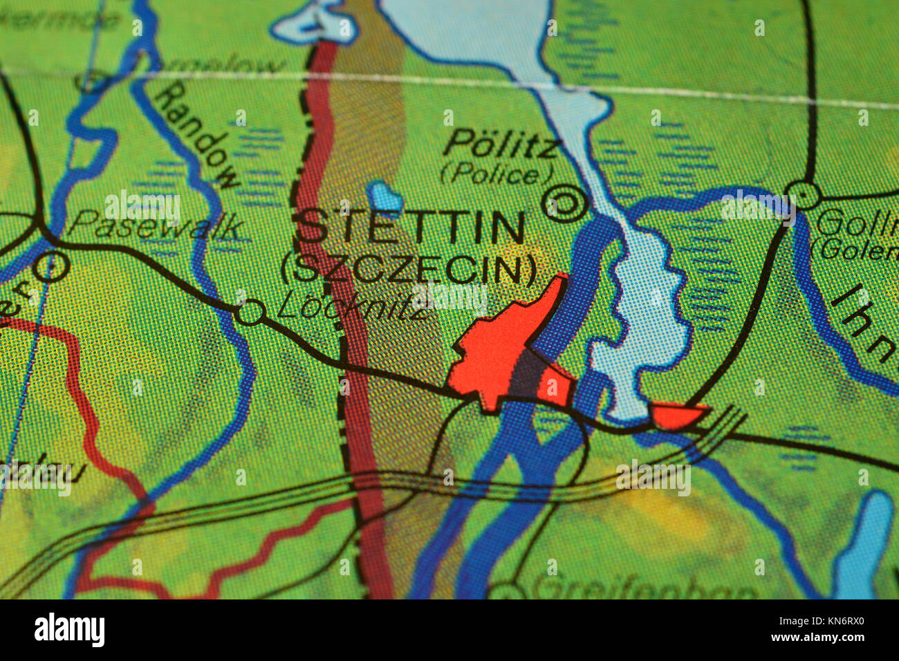 Mappa di szczecin immagini e fotografie stock ad alta risoluzione - Alamy