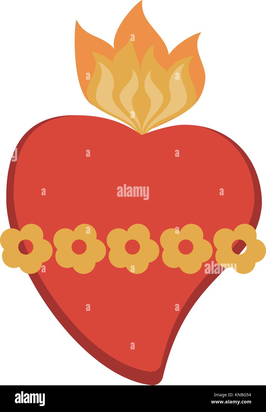 Tatuaggio sacro cuore Immagini Vettoriali Stock - Alamy