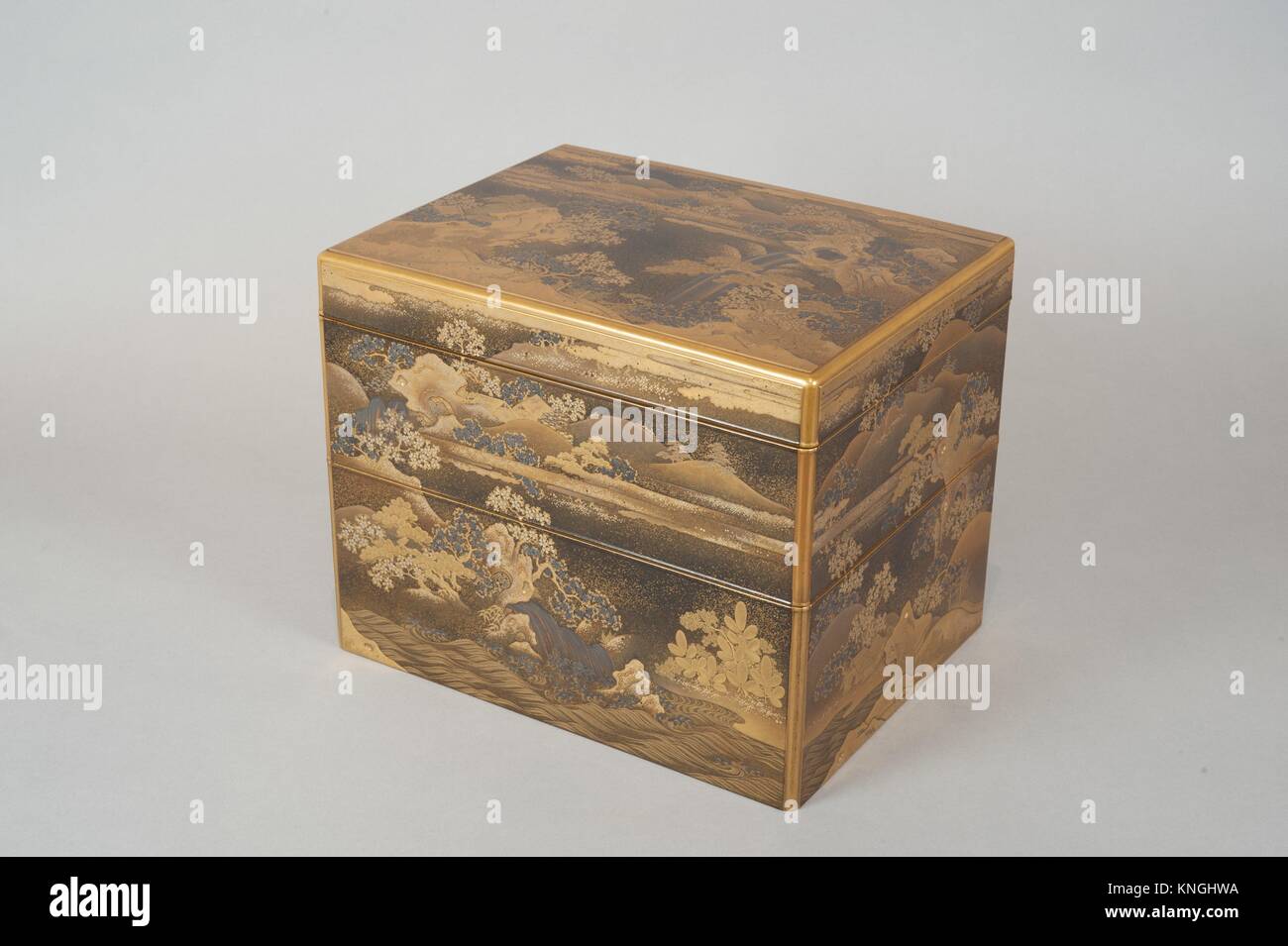 Maki e in oro e argento su lacca nera immagini e fotografie stock ad ...