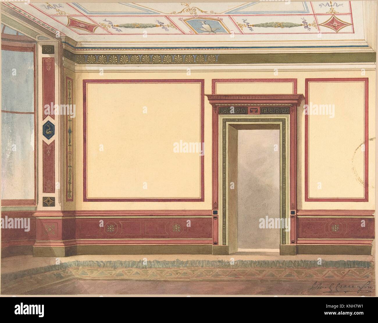 Terzo stile pompeiano immagini e fotografie stock ad alta risoluzione ...