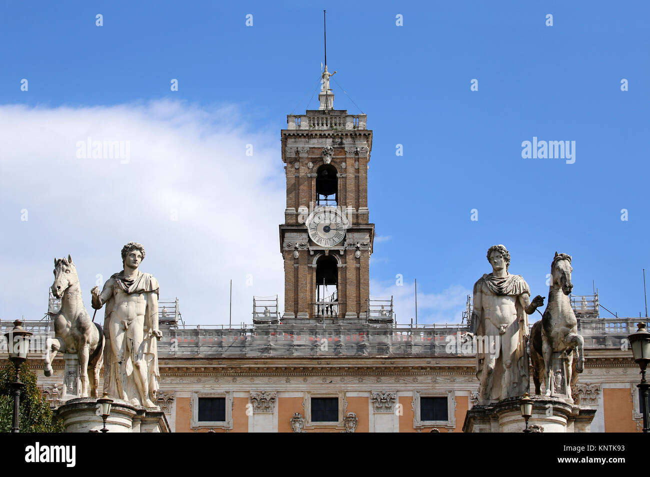 Statua di Castore e Polluce al Cordonata scale, statue dei Dioscuri ...