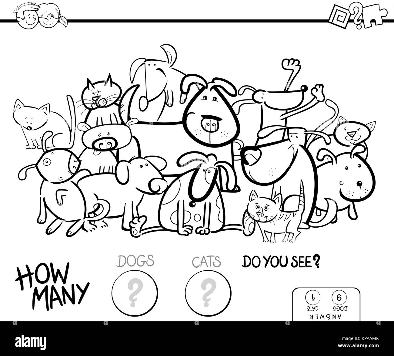 Libro da colorare per gatti immagini e fotografie stock ad alta ...