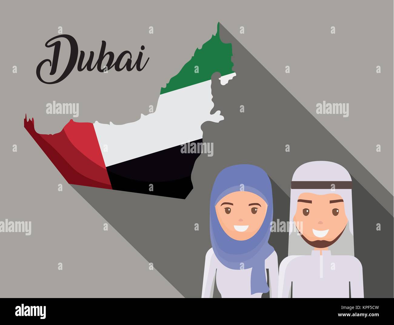 Mappa di Emirati arabi uniti cartoon Immagine e Vettoriale - Alamy