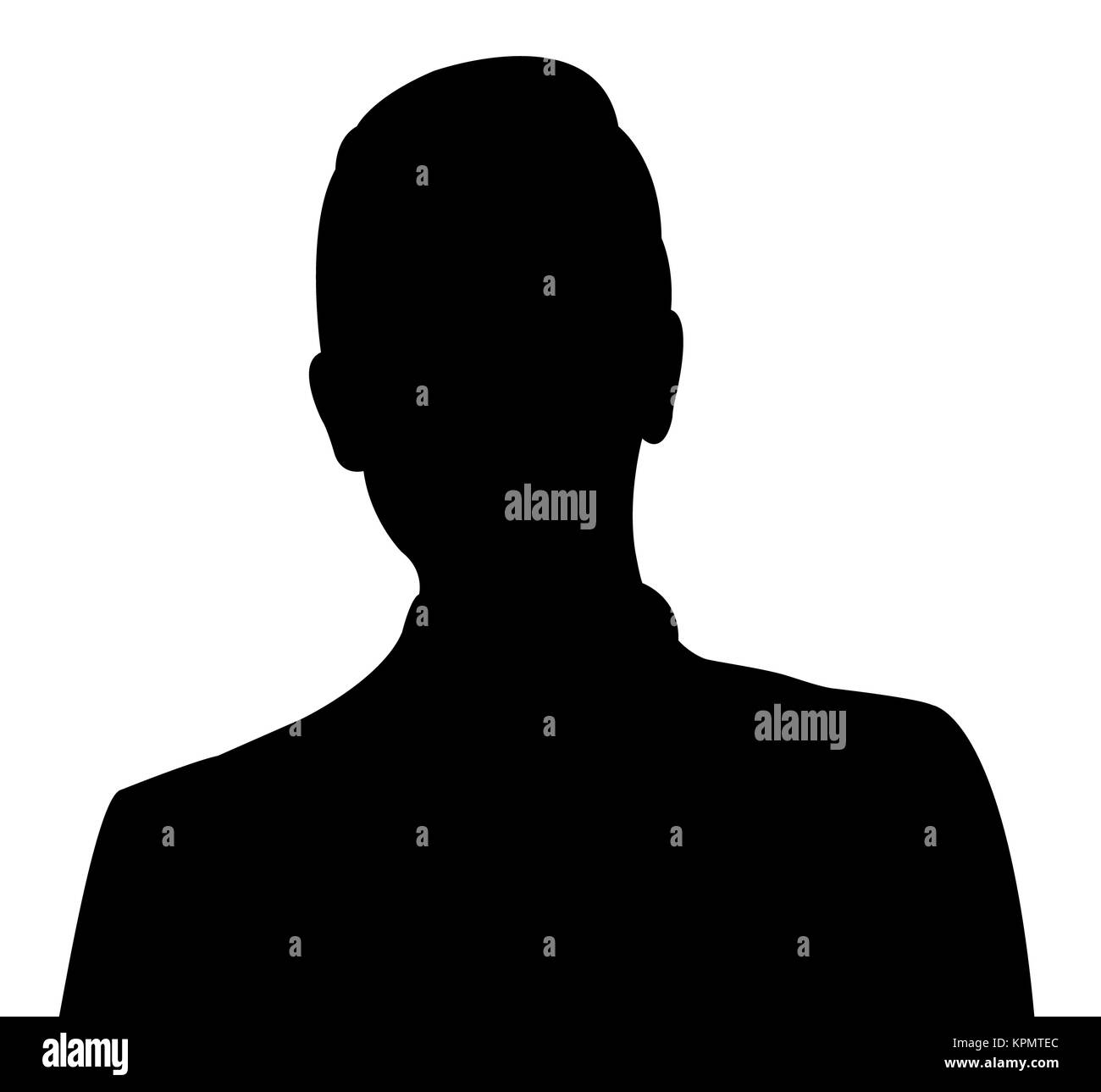 Human head profile silhouette isolated immagini e fotografie stock ad ...