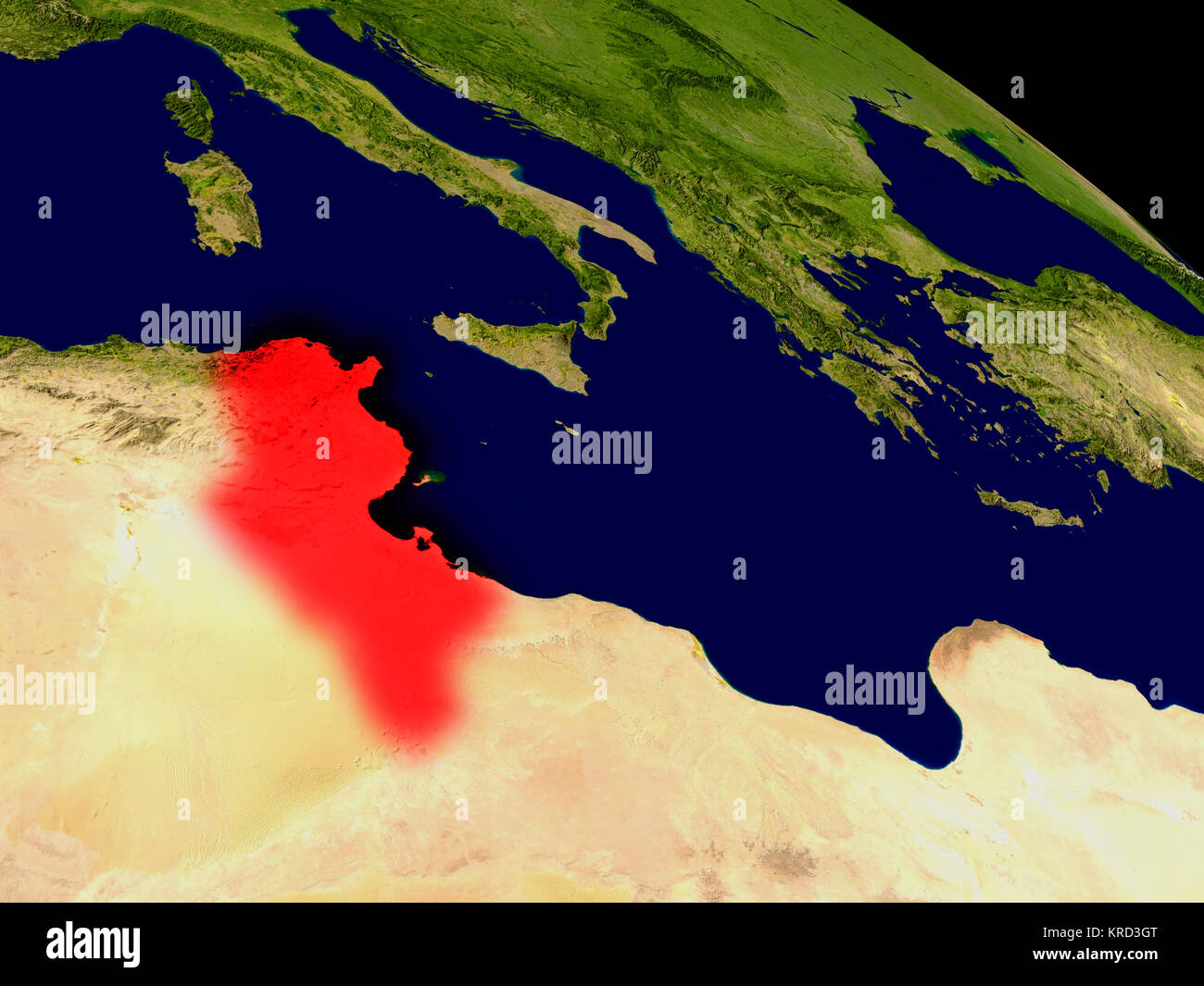 Carta geografica tunisia fisica immagini e fotografie stock ad alta risoluzione - Alamy