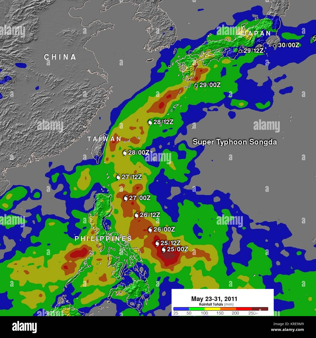 Mappa delle precipitazioni immagini e fotografie stock ad alta ...