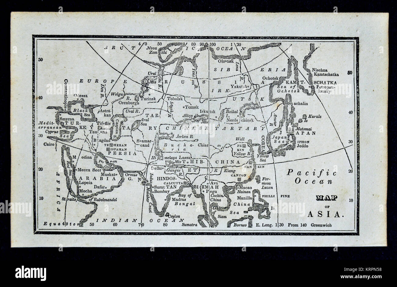 Mappa della corea del giappone immagini e fotografie stock ad alta ...