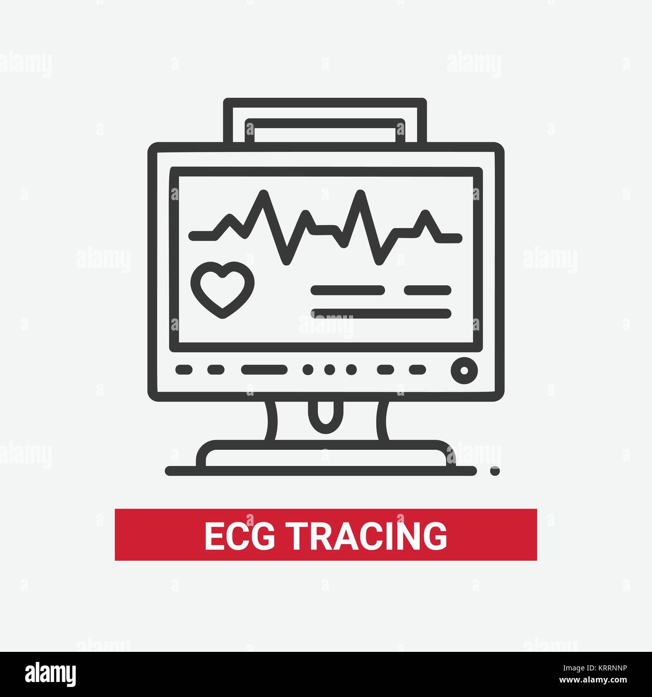 Linea di elettrocardiogramma Immagini Vettoriali Stock - Alamy