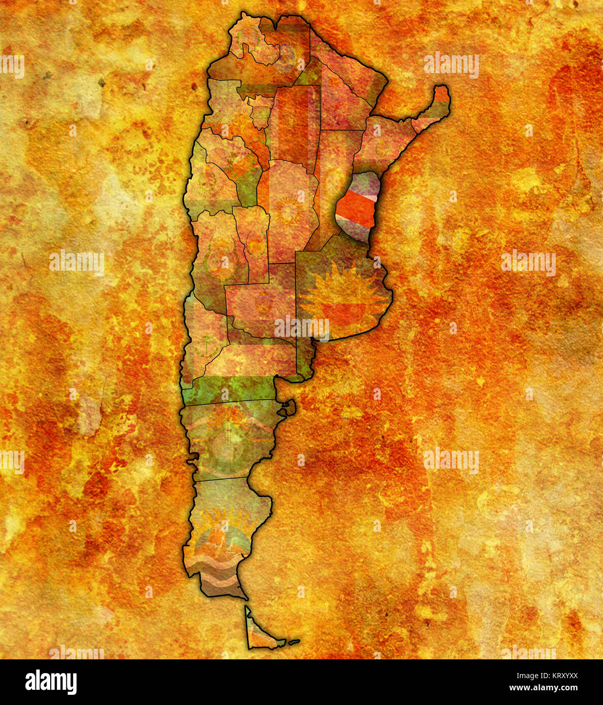 Mapa de rios de argentina immagini e fotografie stock ad alta ...