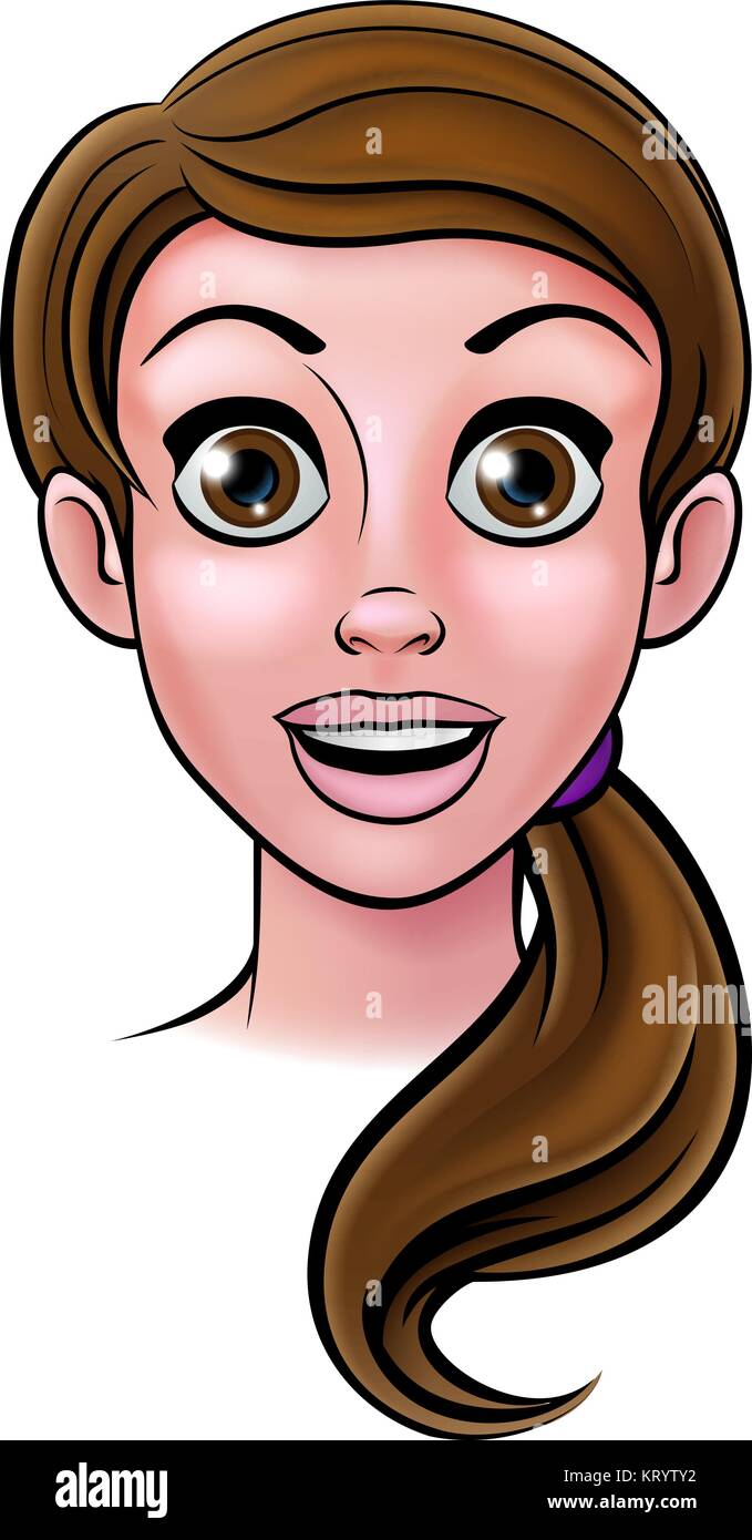 Disegno volto donna Immagini Vettoriali Stock - Alamy