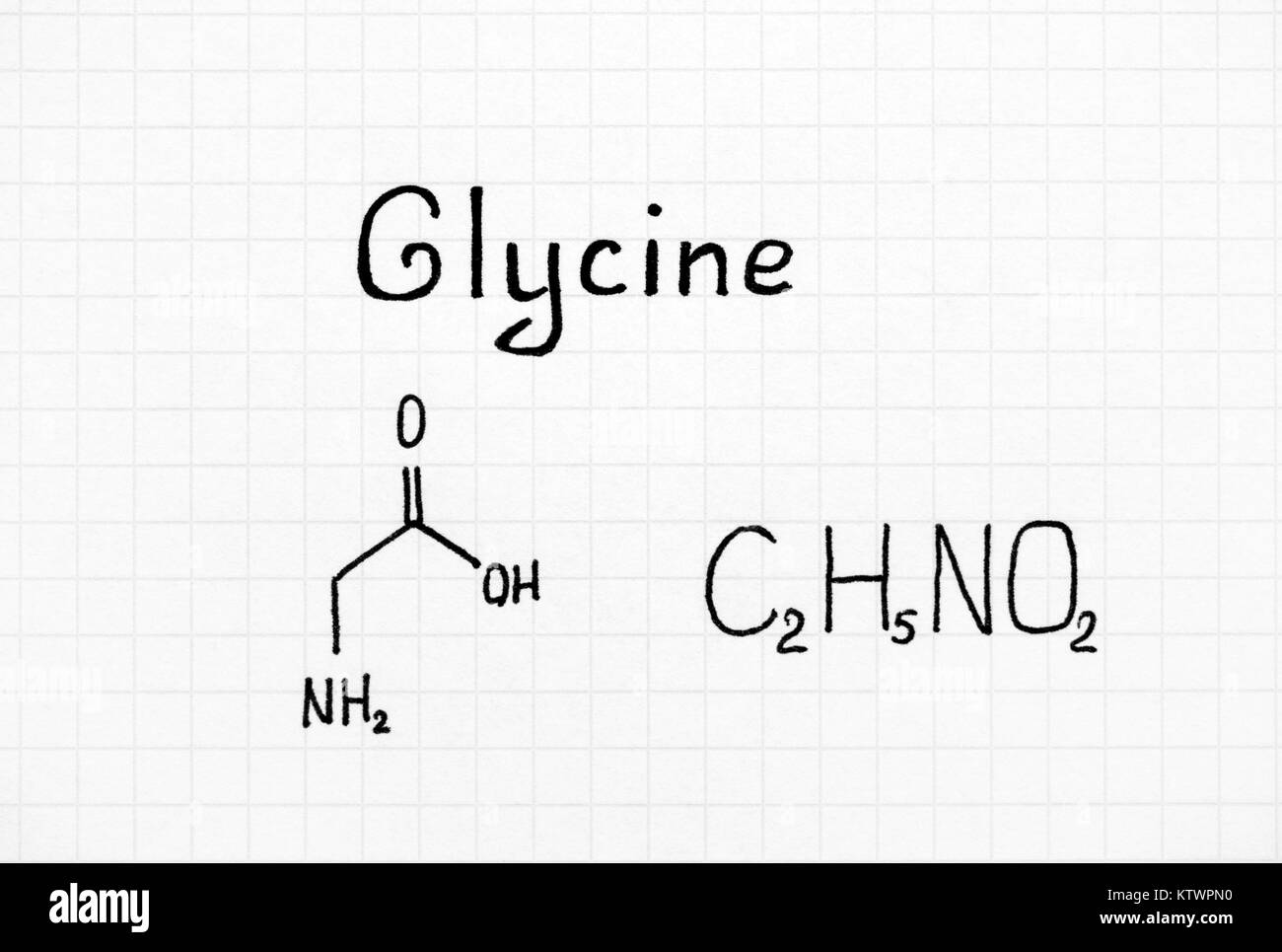 Glycine amino acid molecule immagini e fotografie stock ad alta ...