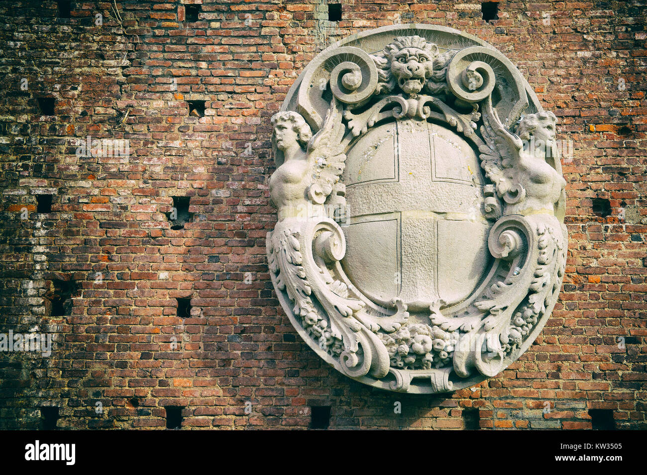 Lo stemma della casa di Sforza, Castello Sforzesco, o il Castello ...