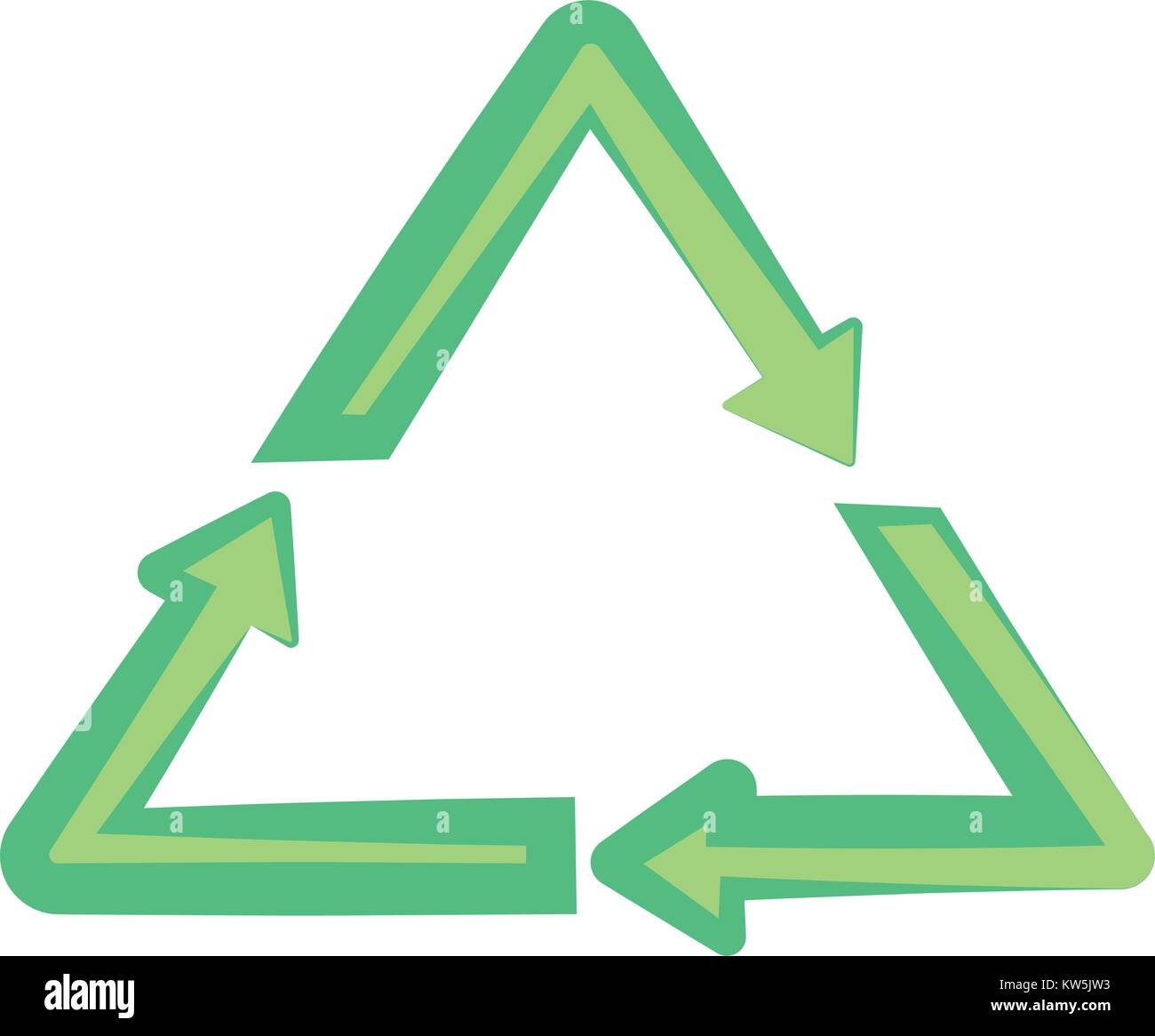 Riciclare le Frecce simbolo cartoon Immagine e Vettoriale - Alamy