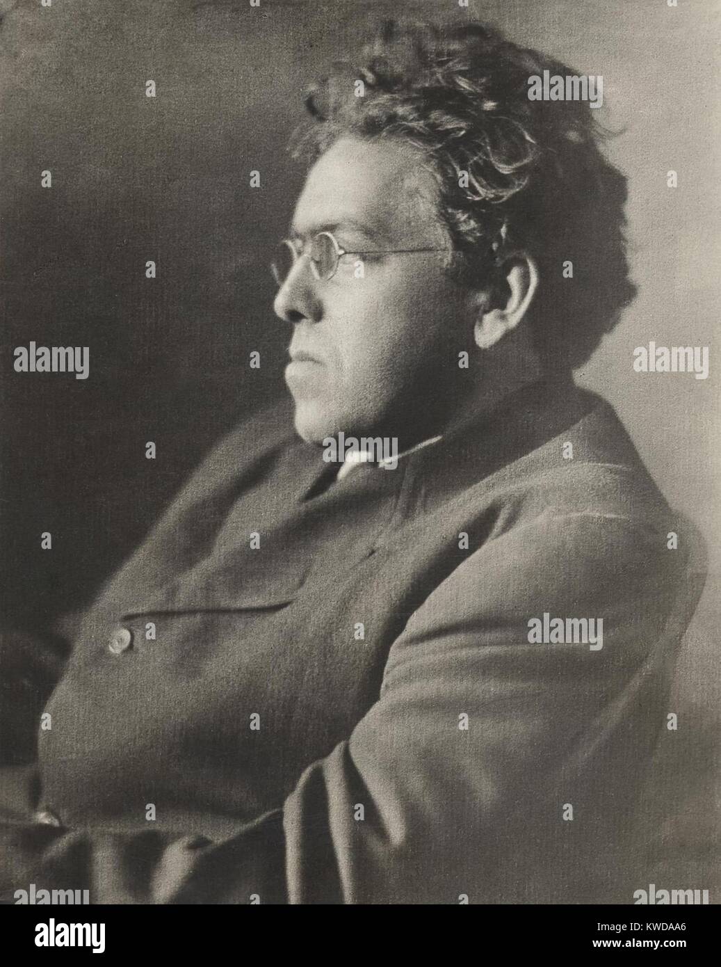 N.C. Wyeth, pittore americano e illustrator, c. 1920. Dipinse cowboy e ...