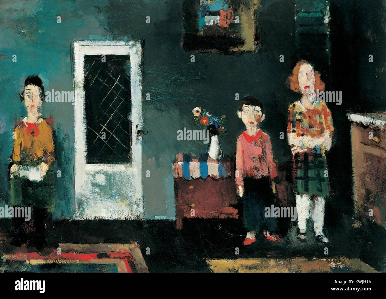 L'Intérieur aux trois di Joseph Kutter, dipinto intorno al 1940 ...