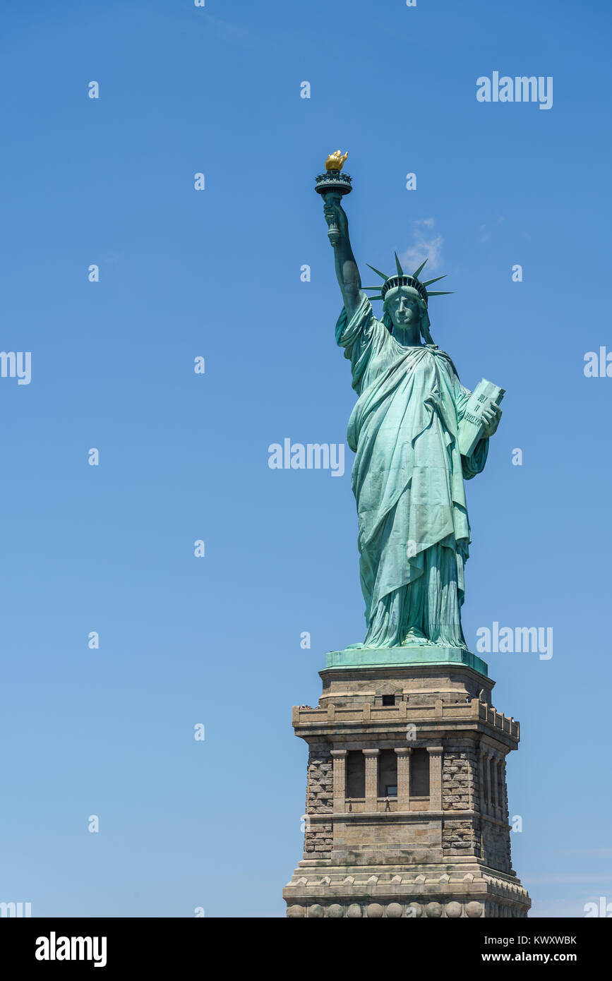 Uno degli Usa simboli: la Statua della Libertà di New York City Foto ...