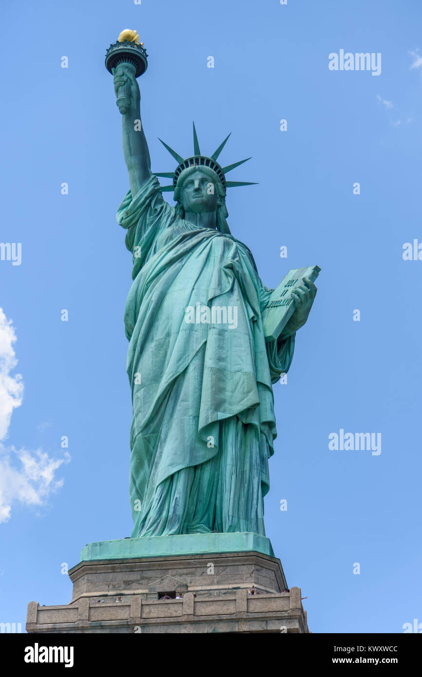 Uno degli Usa simboli: la Statua della Libertà di New York City Foto ...