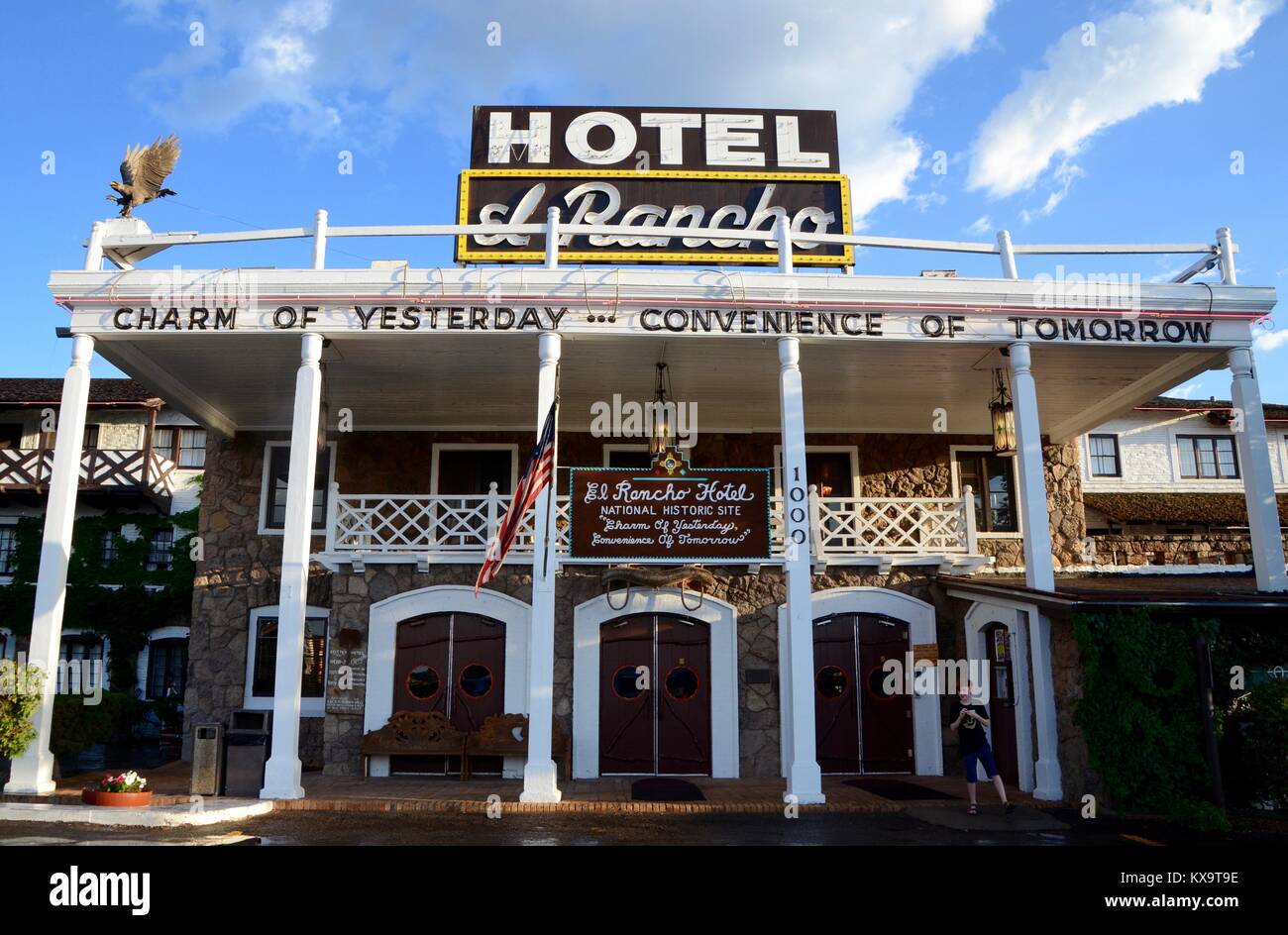 Hotel storico 66 el rancho immagini e fotografie stock ad alta ...