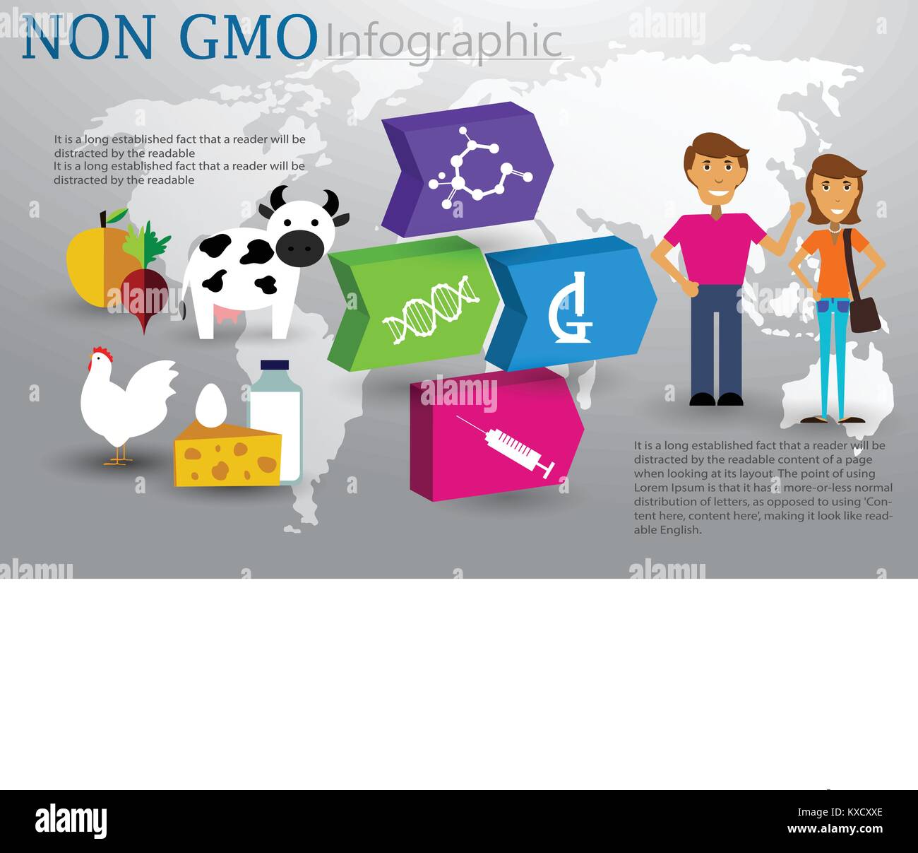 Mappa dei latticini Immagini Vettoriali Stock - Alamy