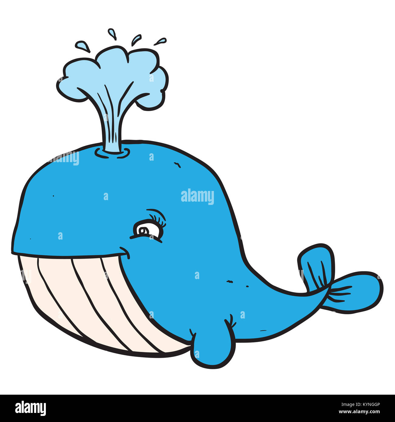 Cute blue whale cartoon Immagini senza sfondo e Foto Stock ritagliate ...