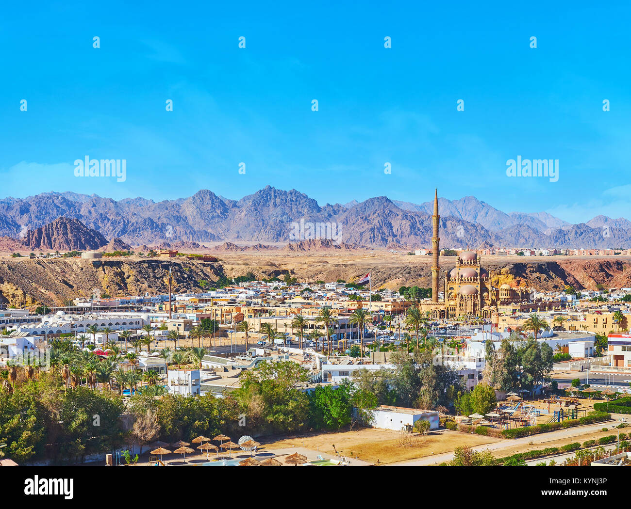 Aerial cityscape di Sharm El Sheikh - Sharm el Maya per il distretto ...
