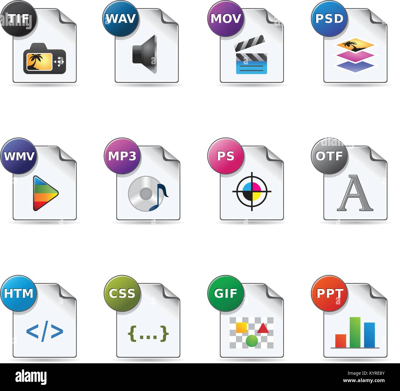 Formati di file Immagini Vettoriali Stock - Alamy