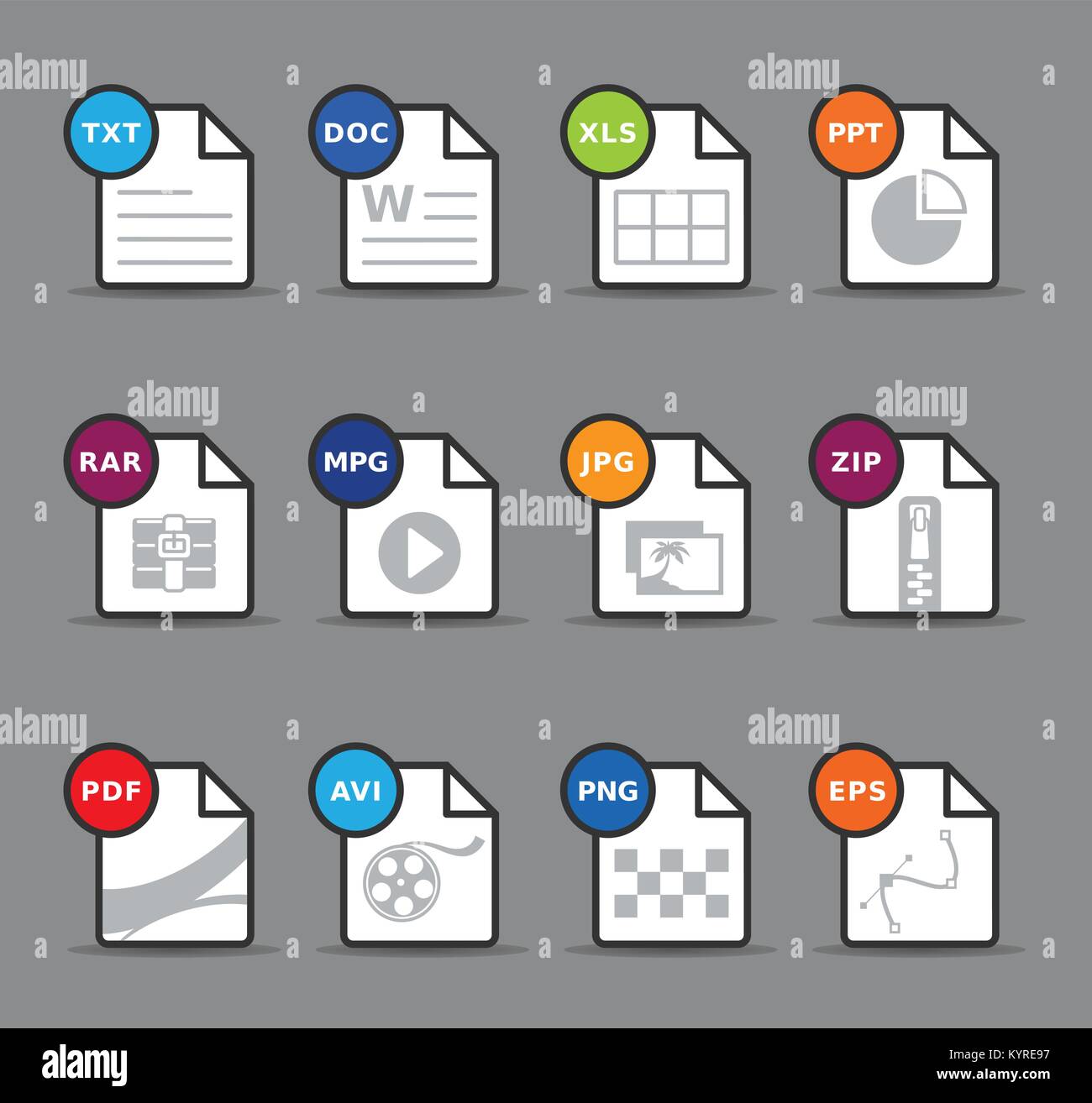 Formati di file Immagini Vettoriali Stock - Alamy