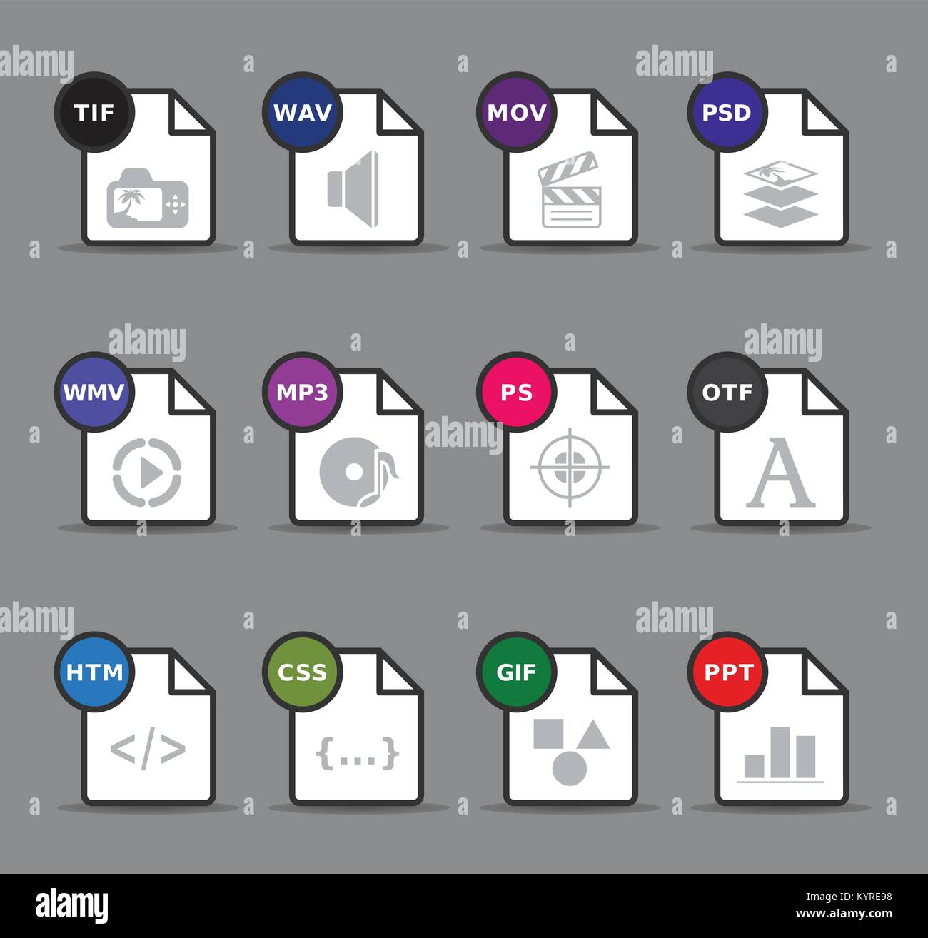 Formati di file Immagini Vettoriali Stock - Alamy