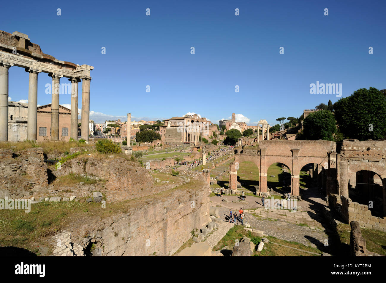 Il foro romano forum romanum roma immagini e fotografie stock ad alta ...