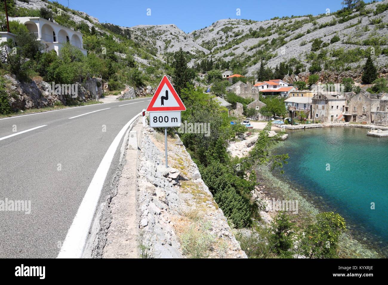 Croazia - Autostrada Adriatica (Jadranska magistrala) strada lungo la ...