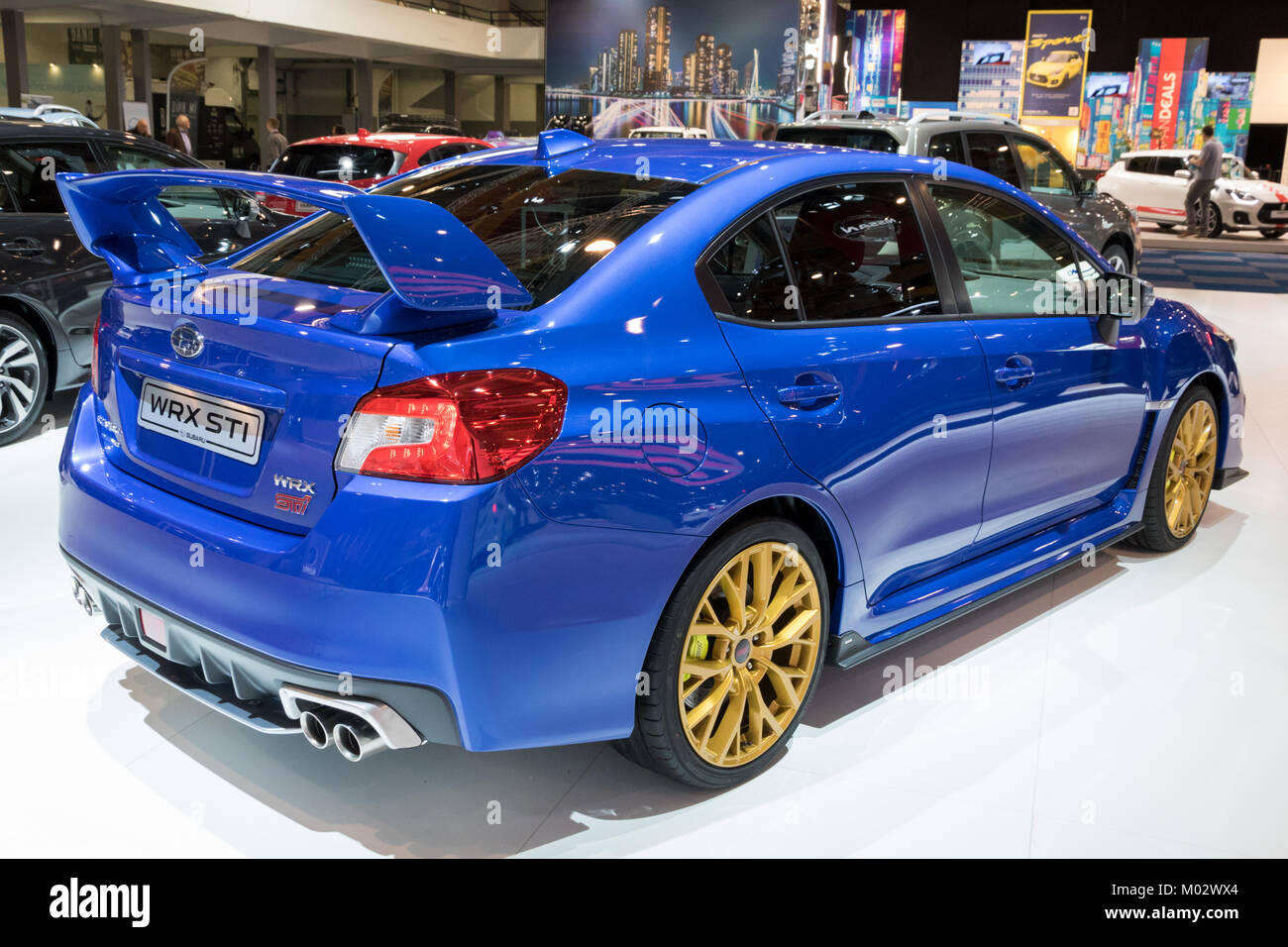 Blue subaru impreza rally car immagini e fotografie stock ad alta ...