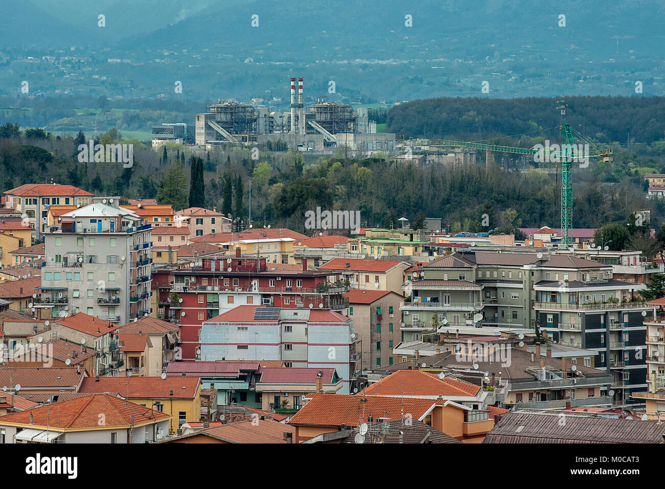 Inceneritore di Colleferro, vicino Roma Foto stock - Alamy