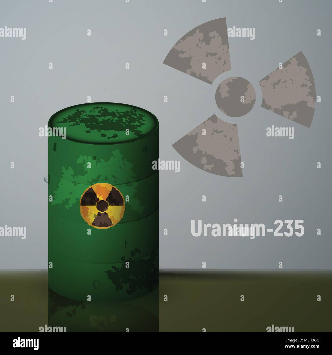 Simbolo di uranio tavola periodica Immagini Vettoriali Stock - Alamy