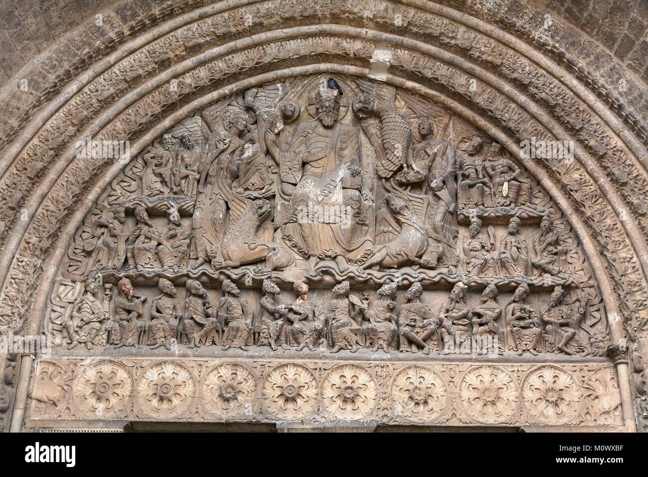Francia,Tarn et Garonne,Moissac,San Pietro Chiesa abbaziale,passo sul ...