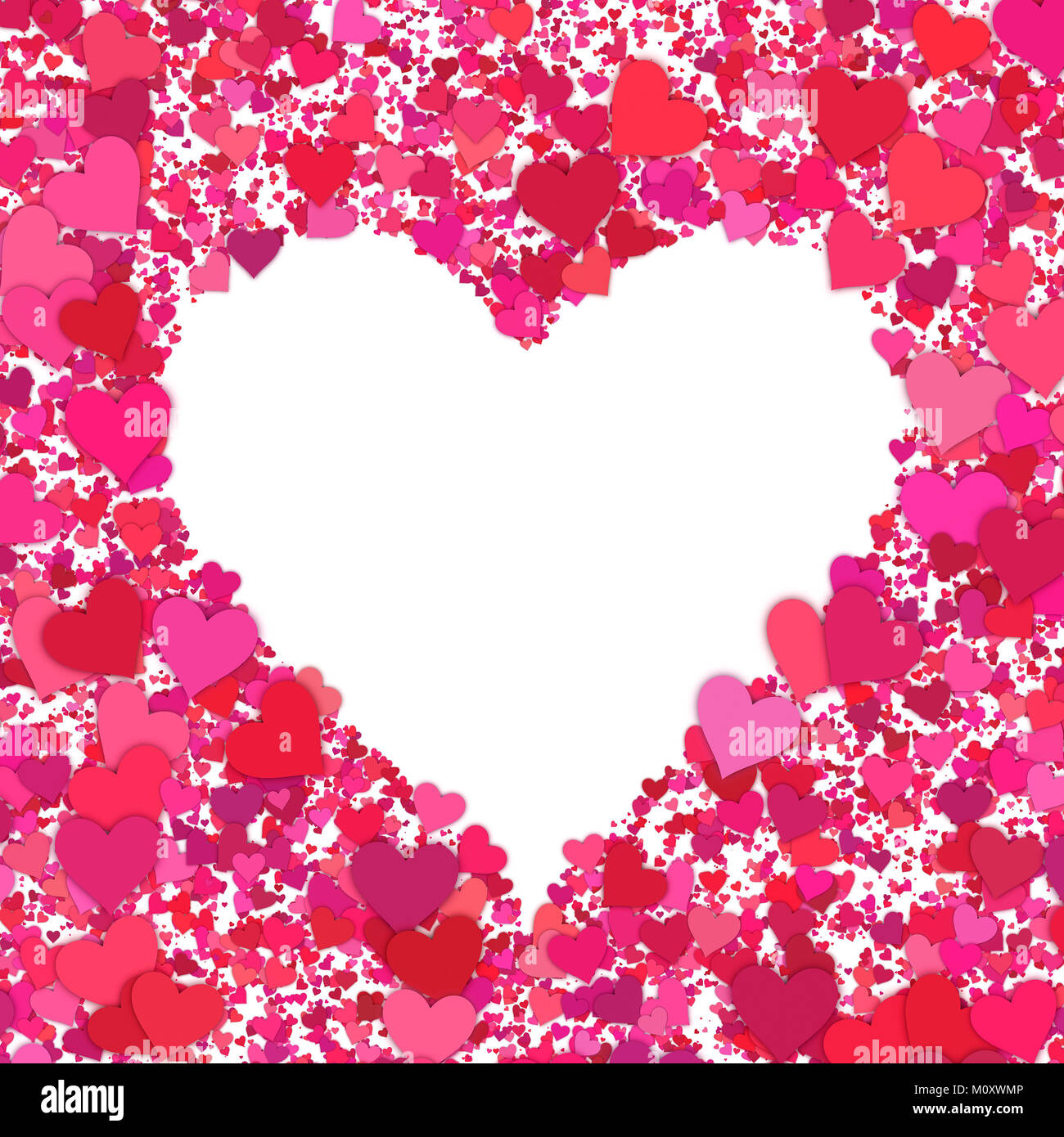 Cornice di cuori rosa immagini e fotografie stock ad alta risoluzione ...